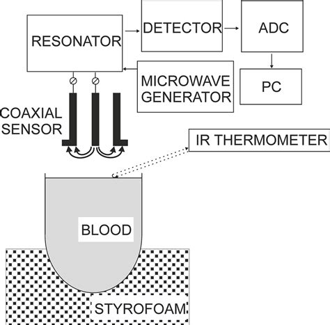 Diagram Of Experimental Device For Measuring Biological Liquid