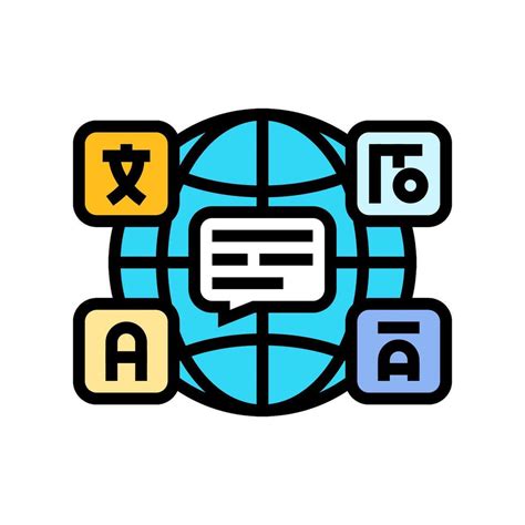 Multilingual Globe Nlp Color Icon Illustration 57813813 Vector Art At Vecteezy