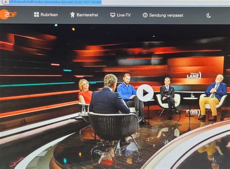 Markus Lanz Pressesprecher Der „letzte Generation“ Bloßgestellt Steffen Meltzer De