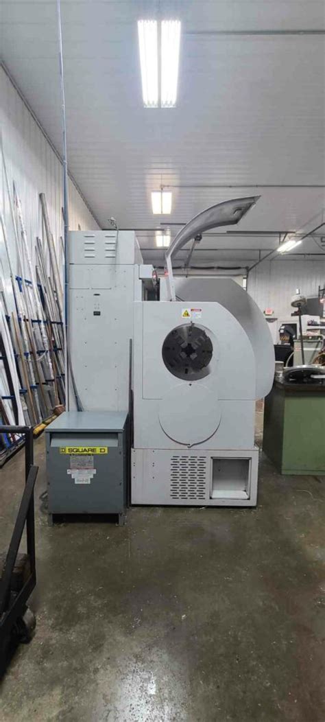 Milltronics Ml 26 120 Cnc Lathe 2011 Tailstock Chip Conveyor 6 Spindle Bore 7200 Cnc