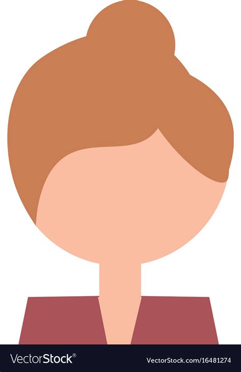 Woman Profile Cartoon Royalty Free Vector Image