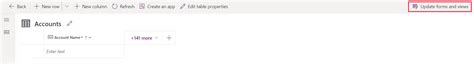 Update Forms And Views Using Table Designer Power Apps Microsoft Learn