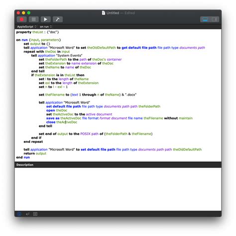 Ms Office Applescript Convert Word Doc To Docx Ask Different