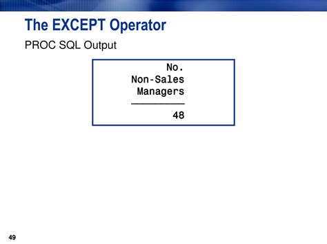 Ppt Understanding Sql Set Operators And Modifiers Powerpoint