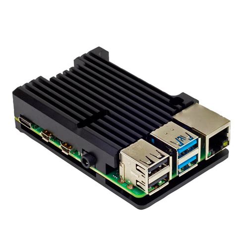 Алюминиевый открытый корпус для Raspberry Pi 4 Купить в Roboshop