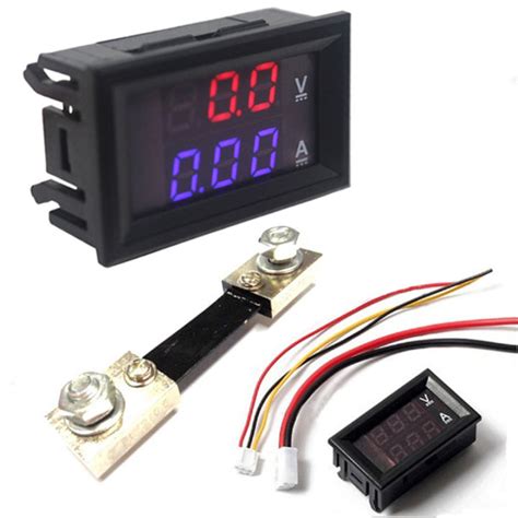 Digital Voltmeter Ammeter Dc 0 100v 10a 50a 100a Dual Display Voltage