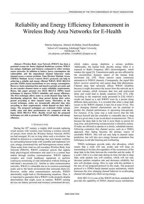 Pdf Reliability And Energy Efficiency Enhancement In Wireless Body Area Networks For E Health