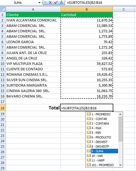 Subtotales En Excel Para Que Sirve Siempre Excel
