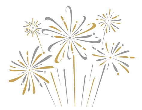 Fireworks White Background Clipart