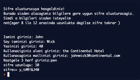 Python Ile Şifre Oluşturma Ve Dosyada Saklama