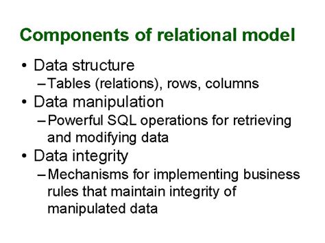 Logical Database Design And The Relational Model Database