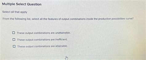 Solved Multiple Select Questionselect All That Applyfrom The