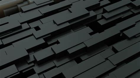 premium photo abstract black 3d rendering of a modern geometric