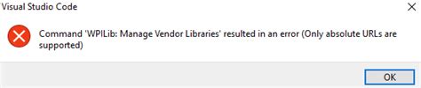 Wpilibnewcommands Json Prevents Performing Online Vendor Dep Updates · Issue 3891 · Wpilibsuite