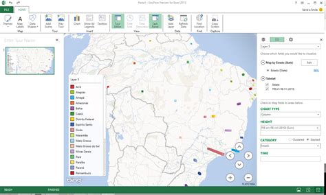 geoflow preview para excel 2013 think think data