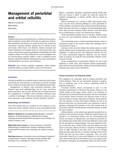 Celulitis Periorbitaria Pdf