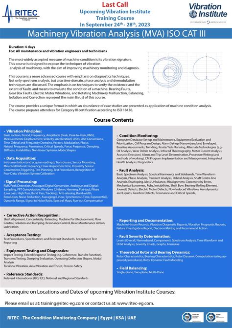 Training Course Conditionmonitoring Vibration Vibrationanalysis