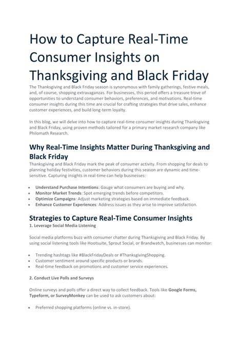 Ppt How To Capture Real Time Consumer Insights On Thanksgiving And