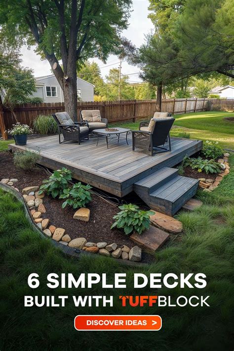 6 Floating Deck Ideas Using Deck Blocks In 2024 Small Backyard Decks