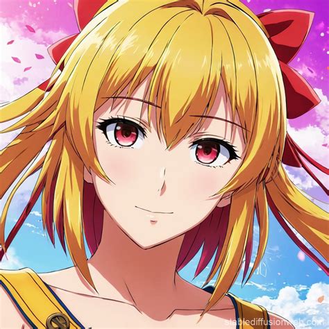 Ryona Character Design Stable Diffusion Online