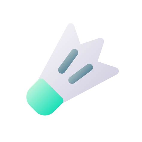 Badminton Pixel Perfect Flat Gradient Two Color Ui Icon Shuttlecock