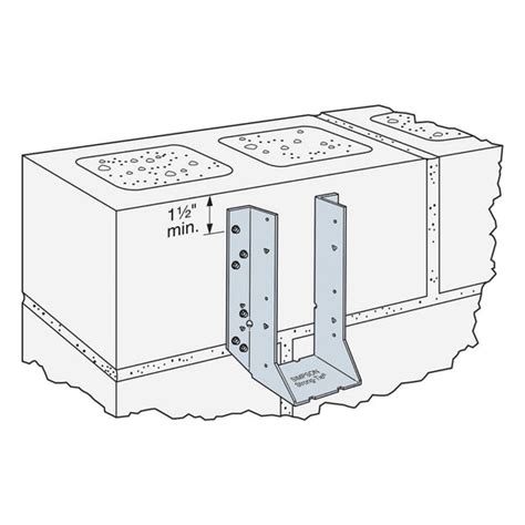 Simpson Strong Tie Hu410 4x10 Face Mount Joist Hanger G90 Galvanized