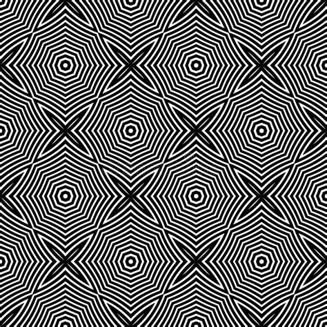 Black And White Seamless Pattern Geometrical Lining Stock Vector Illustration Of Rounded