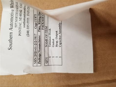 M998 Humvee M35a2 Military 60 Amp Alternator Repair Kit 5732208 Seco Parts And Equipment