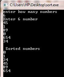 Sort Input N Numbers In Ascending Order By Using C Programming Computer For SEE And NEB