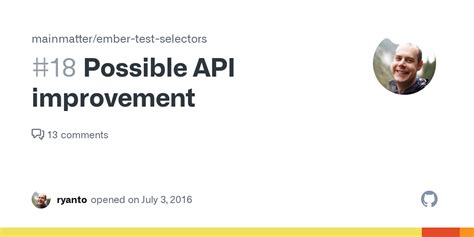 Possible Api Improvement · Issue 18 · Mainmatterember Test Selectors