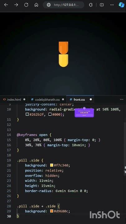 Css Pill Loader Animationcss3 Webdevelopment Htmlprojectcssloaders