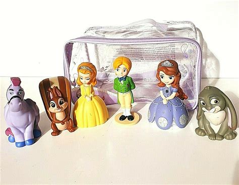 Disney Store Sofia The First And Friends Large Bath Toy Set With Carrying Case Ebay Bath Toys