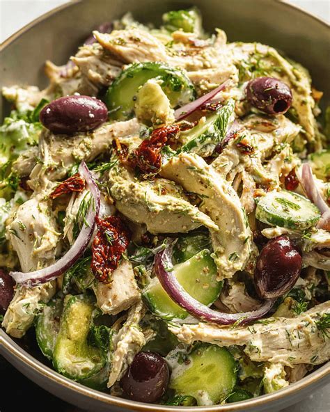 Greek Style Chicken Salad With Hummus That Feels Fresh
