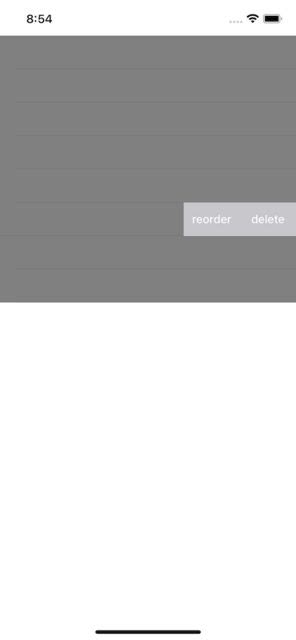 Swift Uitableview Not Showing Reorder Controls Stack Overflow