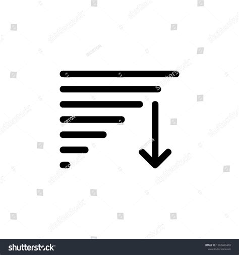 alignment text icon simple glyph vector vector de stock libre de