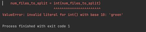 Solved Numfilestosplit Int Numfilestosplit