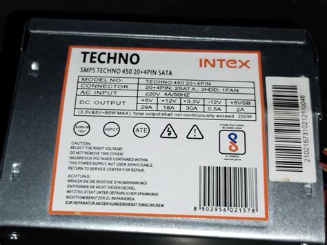 Metalpcb Intex Techno Cpu Smps Intex Techno 45020 4 Pin Sata At