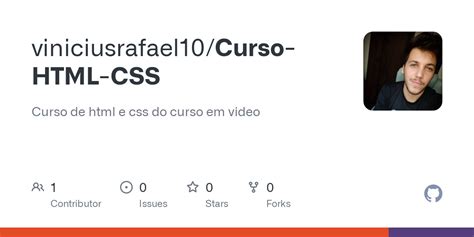 github viniciusrafael10 curso html css curso de html e css do curso