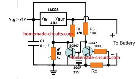 Battery Current Indicator Circuit Current Triggered Charging Cut Off Homemade Circuit Projects