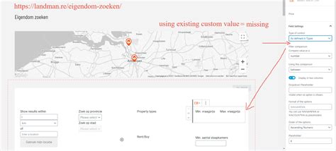 existing custom value field is missing toolset