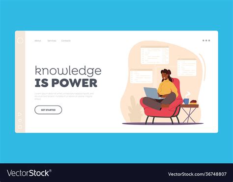 Woman Programmer Make Site Or Web Interface Vector Image
