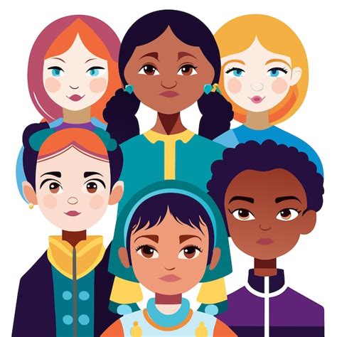 Premium Vector Vector Illustration Of Multicultural Learning