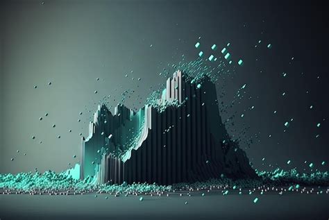 Premium AI Image Abstract Data Graph Concept With Data Clusters And Particles Digital Sorting