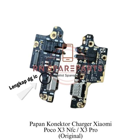 Jual Pcb Konektor Charger Papan Con Cas Xiaomi Poco X3 Nfc X3 Pro Original RN Spareparts