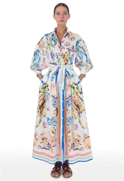 Lissy 96 Maxi Length Button Down Shirtdress Sara Roka