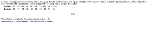 Solved Measurement Find The Coefficient Of Variation For Chegg
