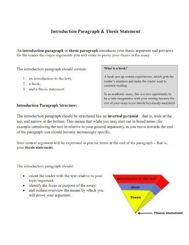 Introduction Paragraph - Examples, PDF | Examples