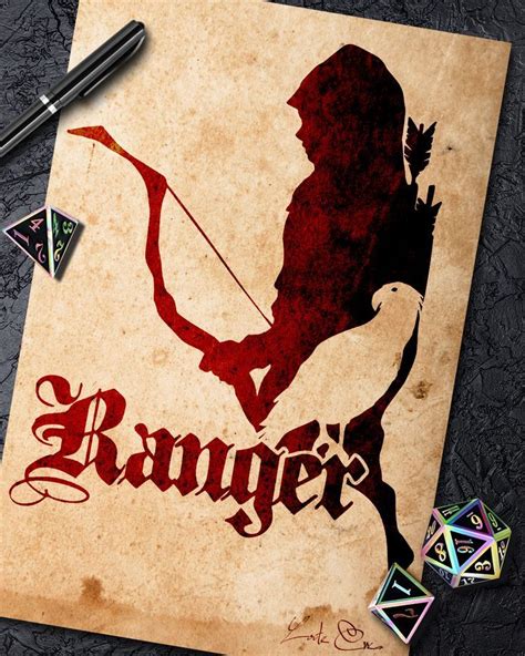 Ranger Rpg Charcater Emblem Illustrations For 🏰and🐉 🐲 Loutecrea 🐲 In