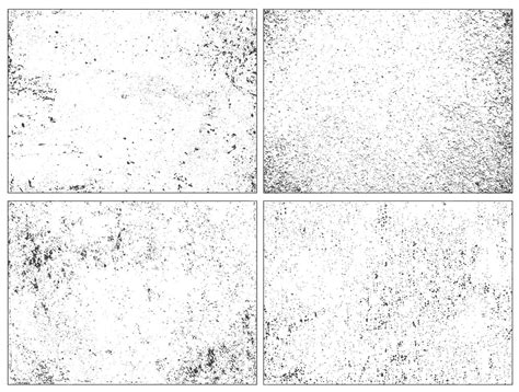 Premium Vector | Set of grunge overlay textures.