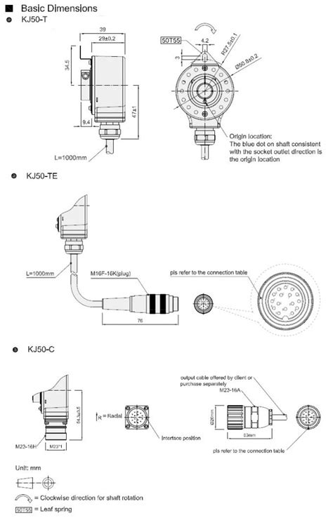 12 Bit Hollow Shaft Absolute Encoder Absolute Position Encoder Kj50